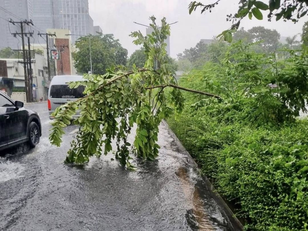Several areas flooded as heavy rain lashes Bangkok - Thai Newsroom