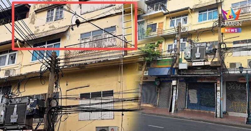 No injuries as another concrete awning collapses - Thai Newsroom